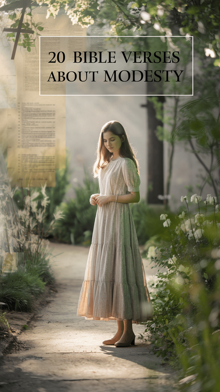 20 Inspirational Bible Verses About Modesty