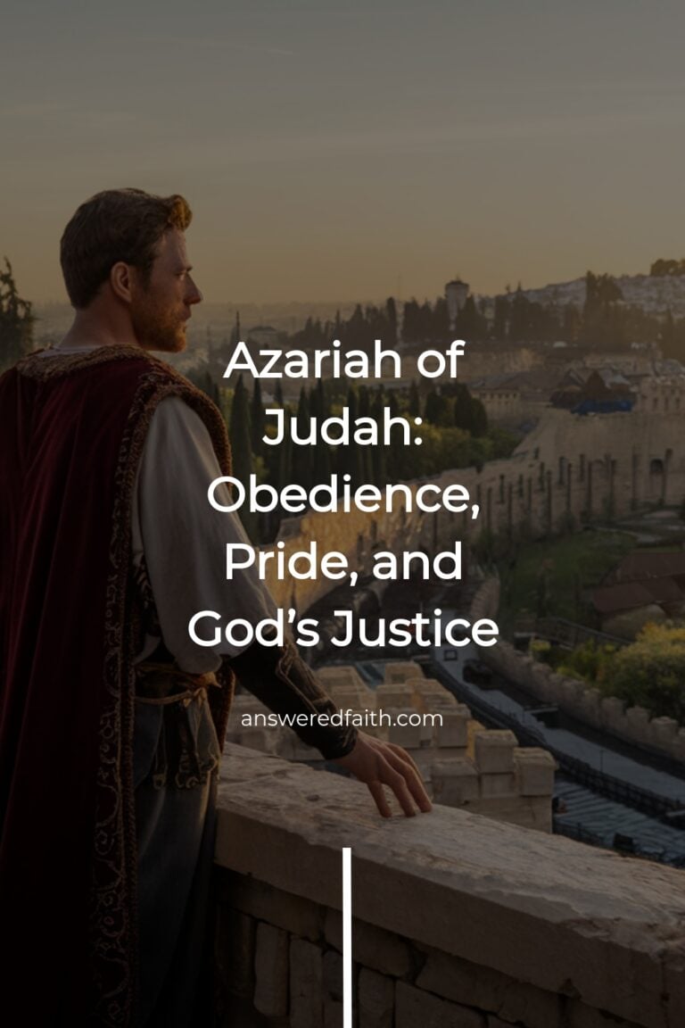 Azariah of Judah: Obedience, Pride, and God's Justice