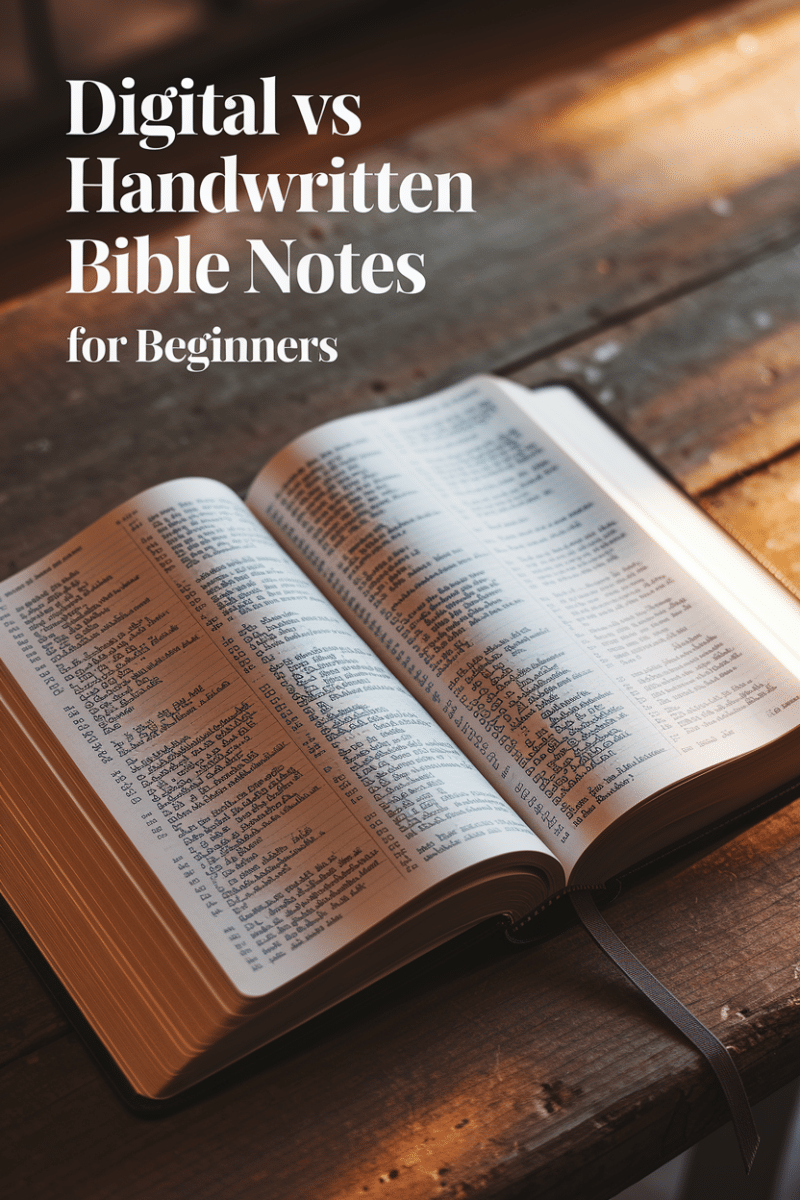 Digital vs Handwritten Bible Notes: Which is Best for You?