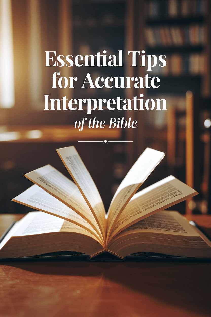 Essential Tips for Accurate Bible Interpretation