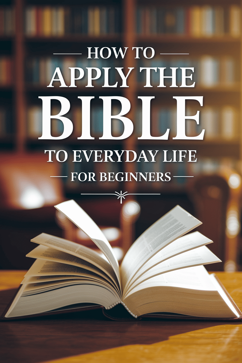 Apply the Bible to Daily Life: Simple Steps for Beginners