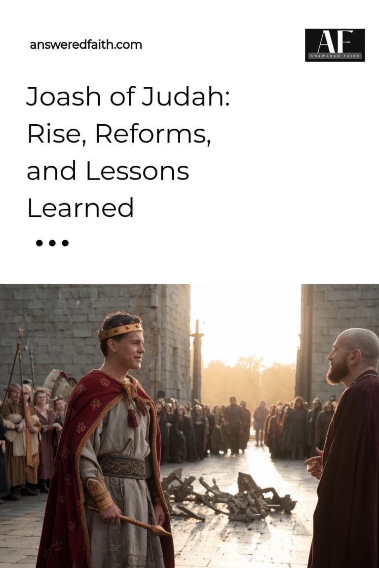 Joash of Judah: Rise, Reforms, and Lessons Learned