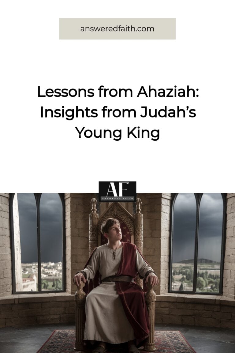 Lessons from Ahaziah: Insights from Judah's Young King