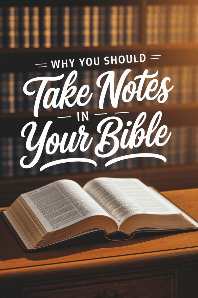 Why You Should Take Notes in Your Bible: A Beginner's Guide