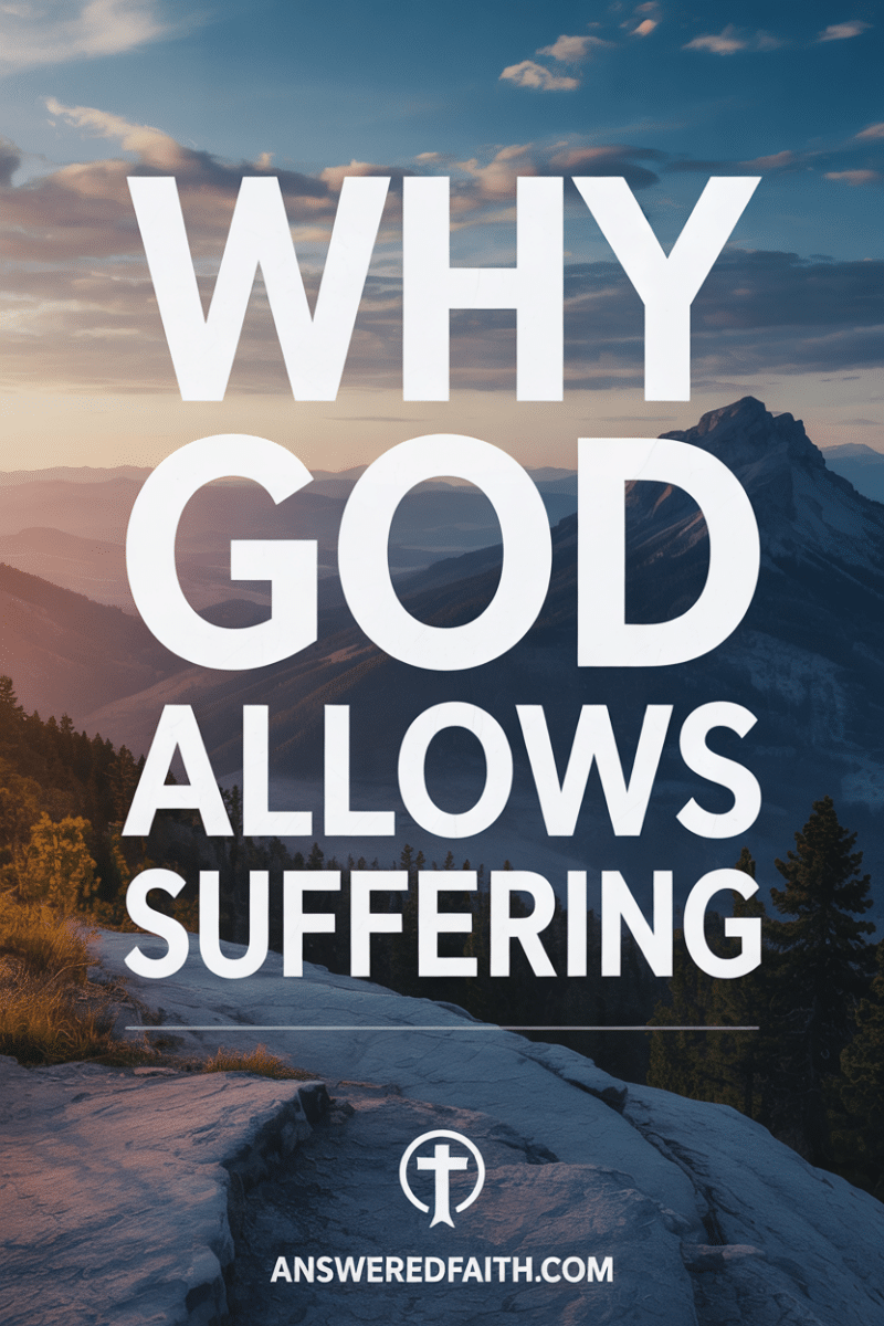 Why God Allows Suffering: Finding Purpose in Pain