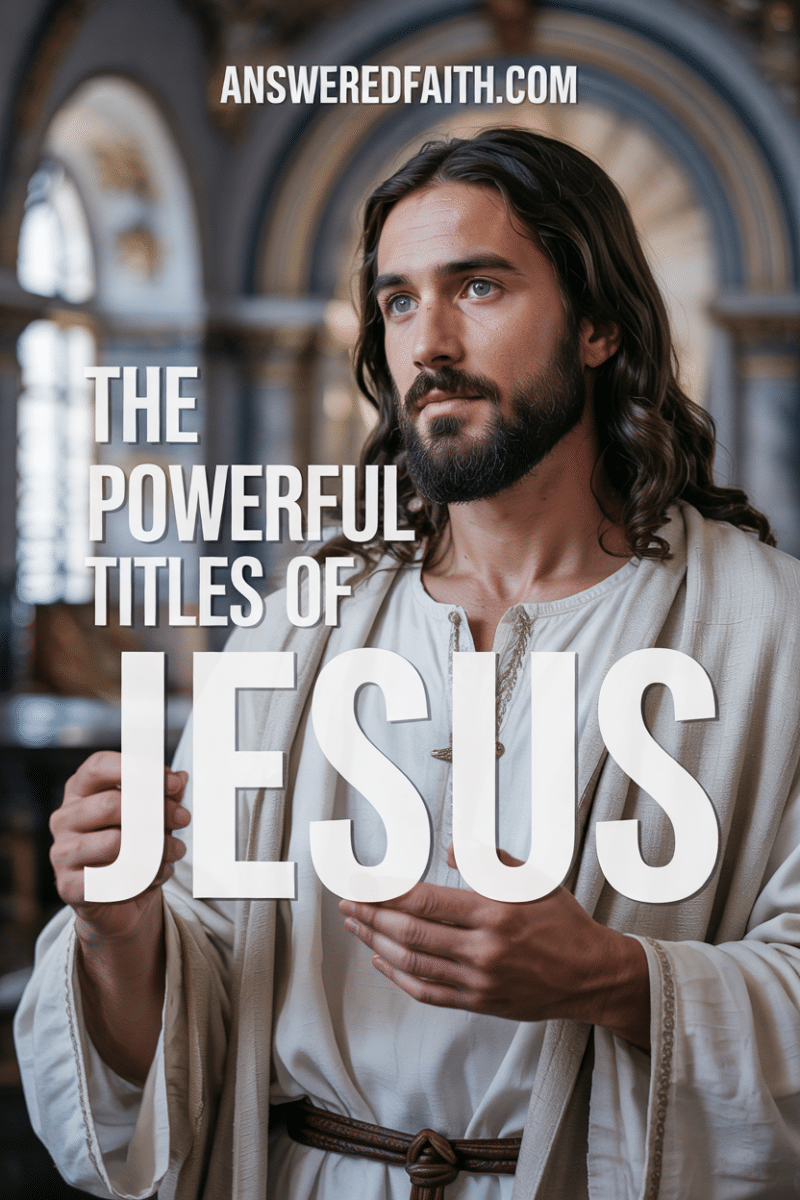 Discover the Divine Titles of Jesus and Their Meaning