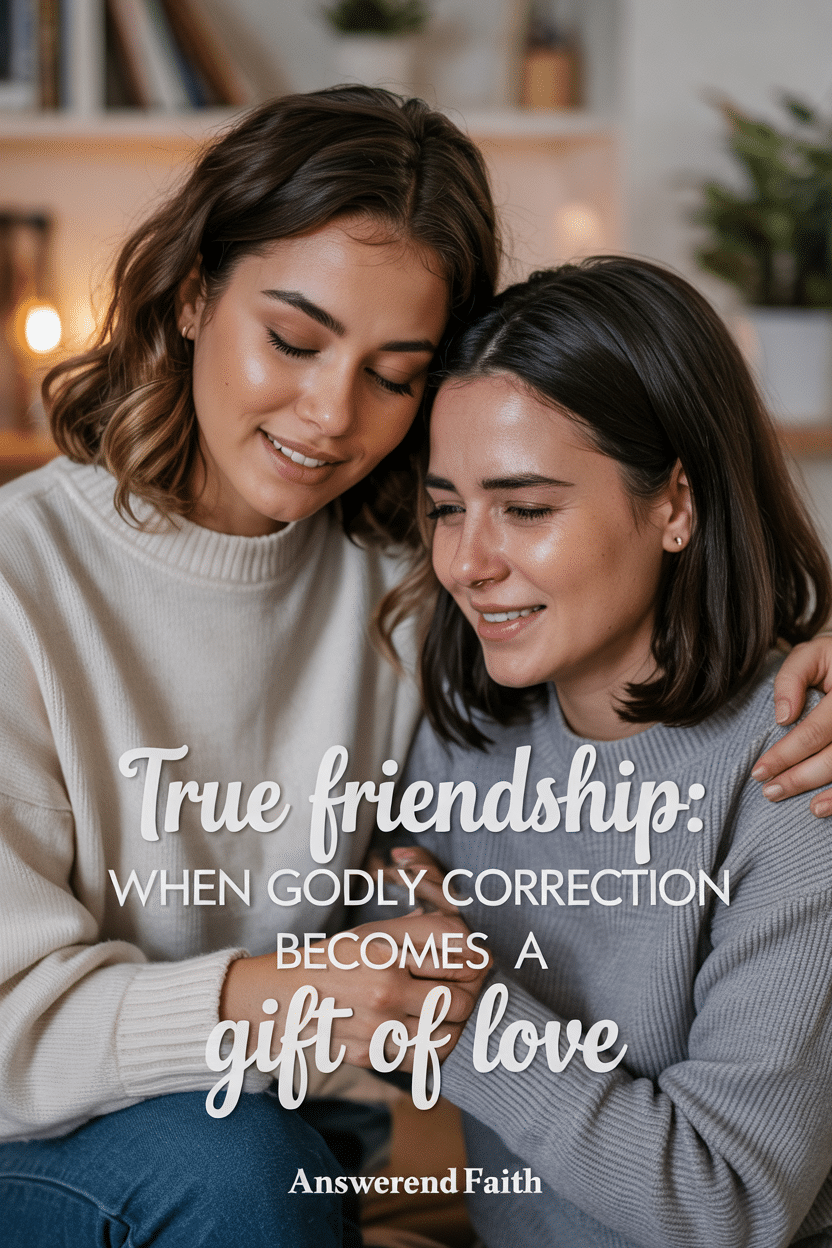 True Friendship: Embracing Godly Correction with Love
