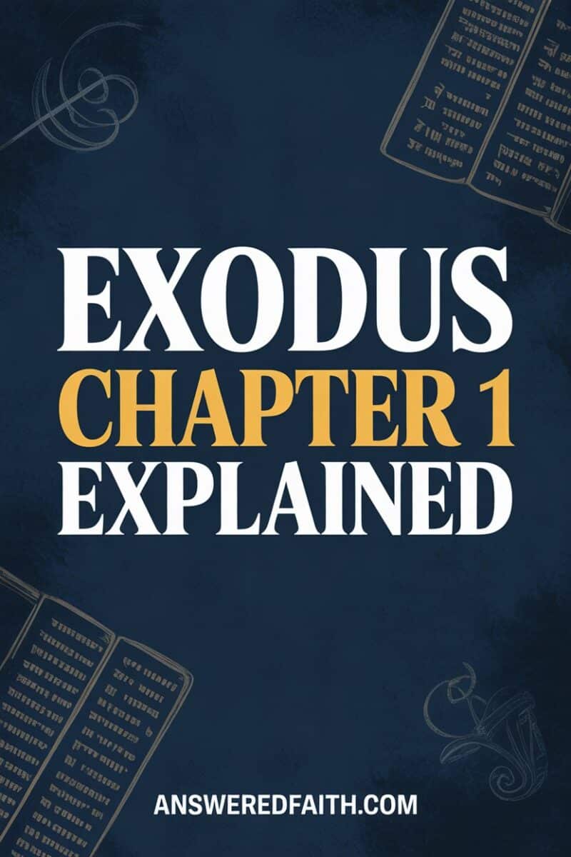 Exodus Chapter 1 Explained
