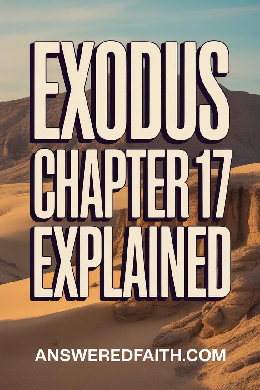 Exodus Chapter 17 Explained