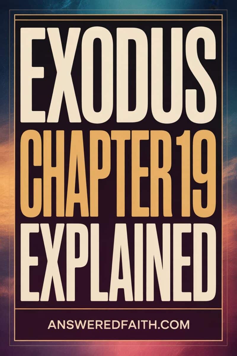 Exodus Chapter 19 Explained