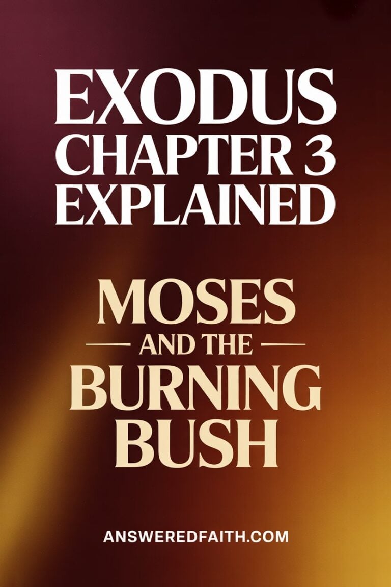 Exodus Chapter 3 Explained