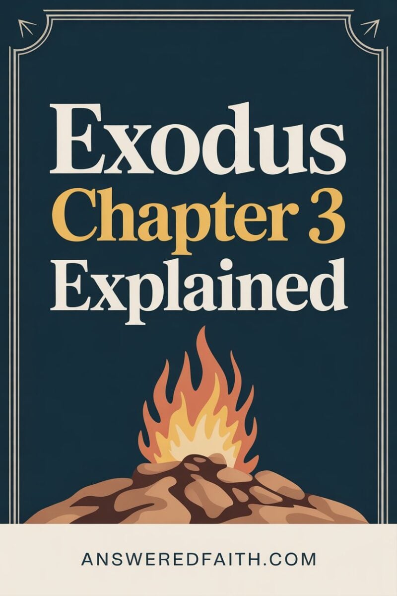 Exodus Chapter 3 Explained
