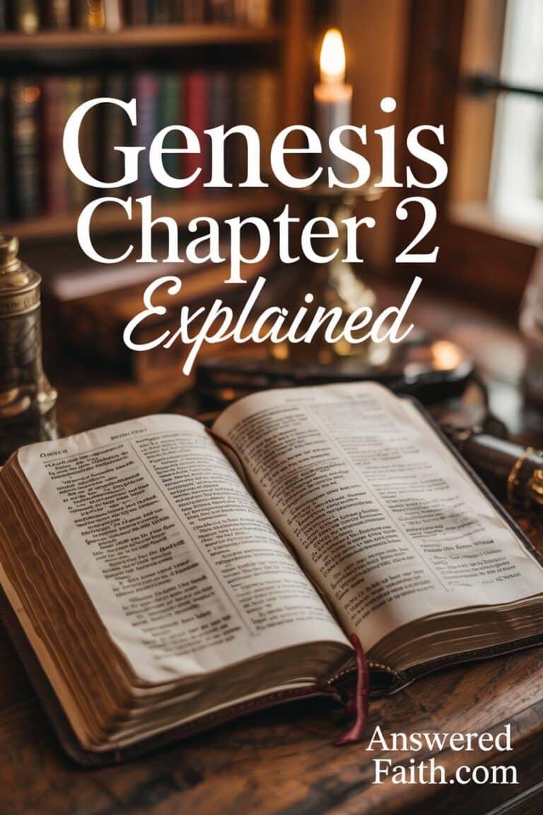 Genesis Chapter 2 Explained