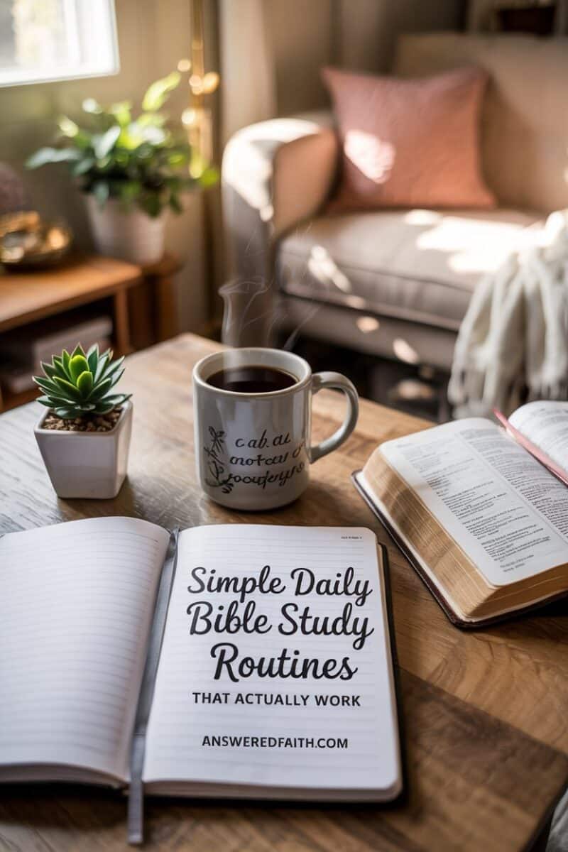 Simple Daily Bible Study Routines That Actually Work