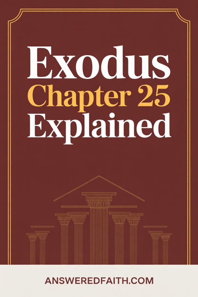 Exodus Chapter 25 Explained