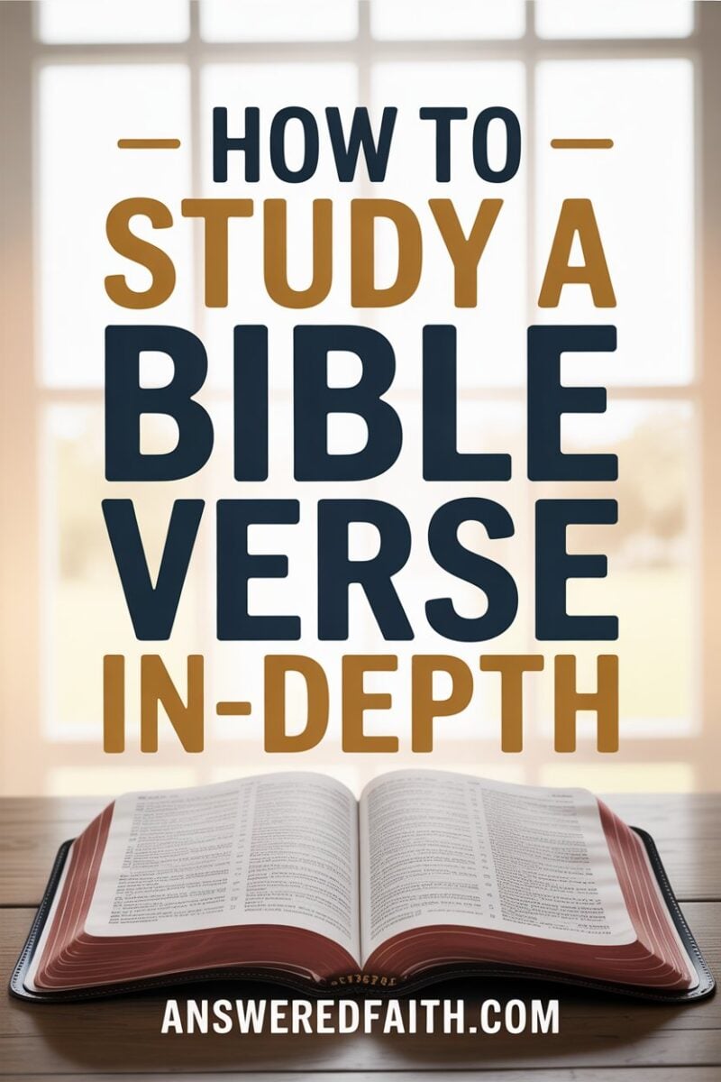 A Comprehensive Guide To Methods For Bible Verse Study