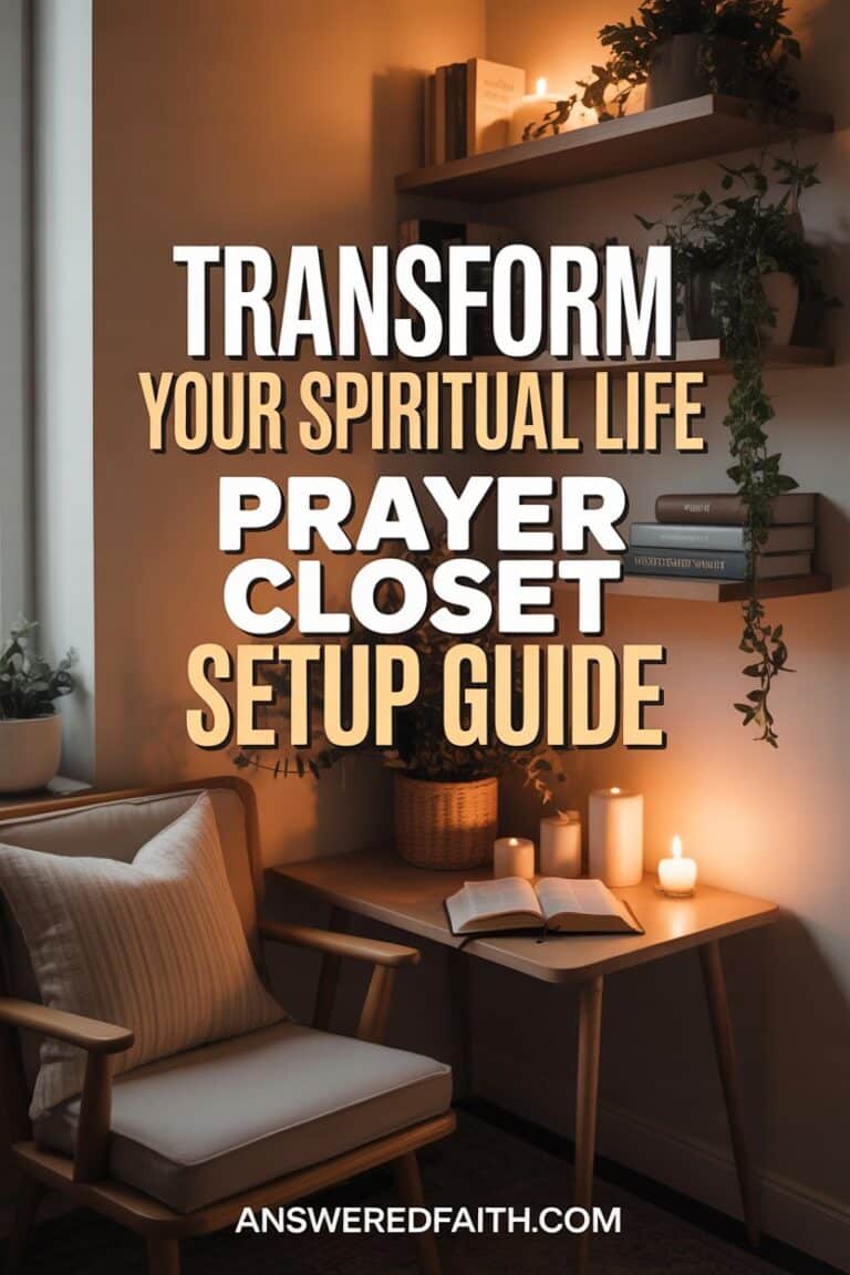 Transform Your Spiritual Life: Prayer Closet Setup Guide
