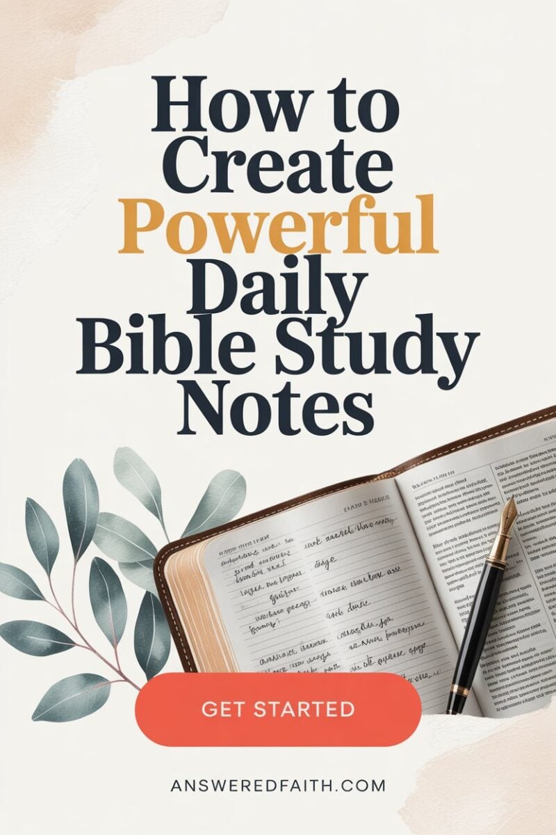 Daily Bible Study Notes: Complete Guide for 2026