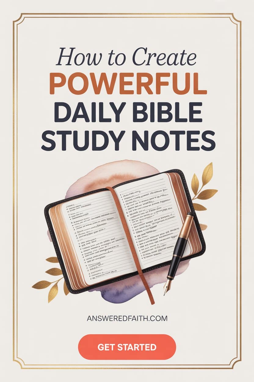 Daily Bible Study Notes: Complete Guide for 2026