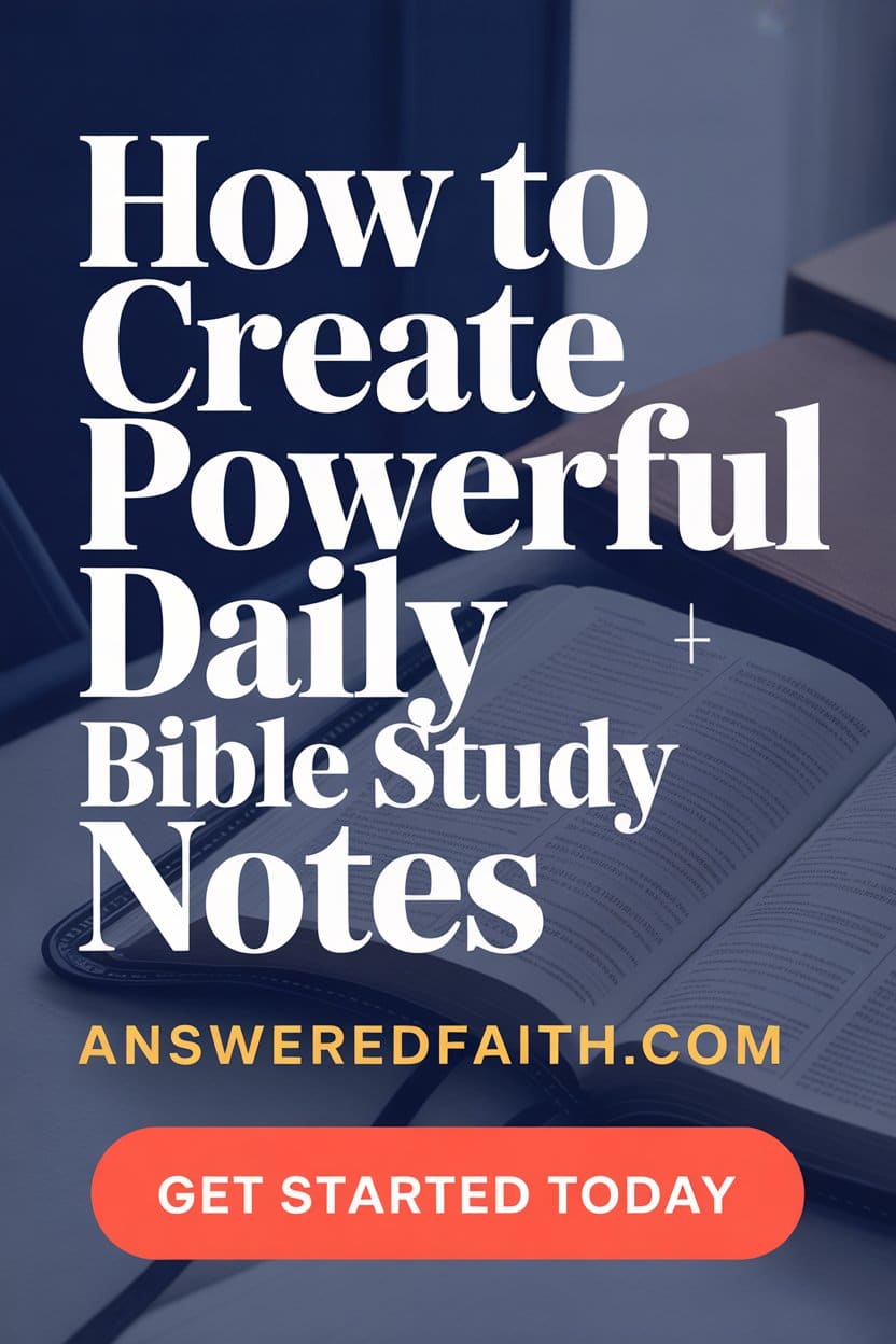 Daily Bible Study Notes: Complete Guide for 2026