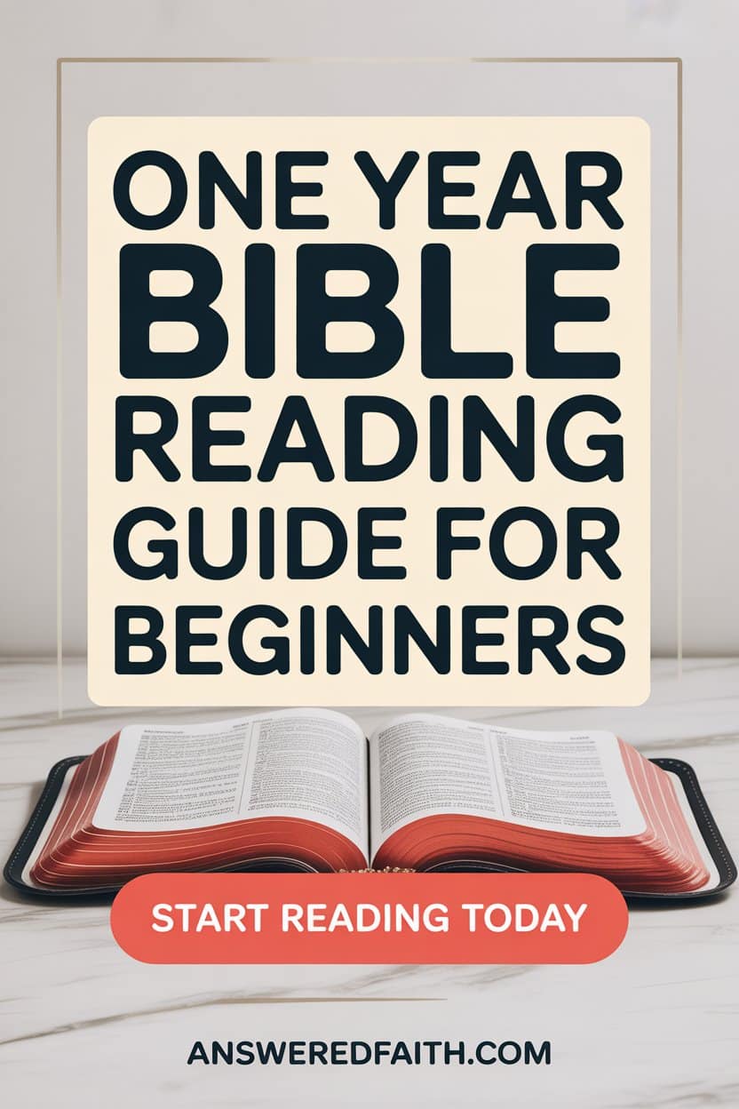 One Year Bible Reading Guide For Beginners | 2026 Plan