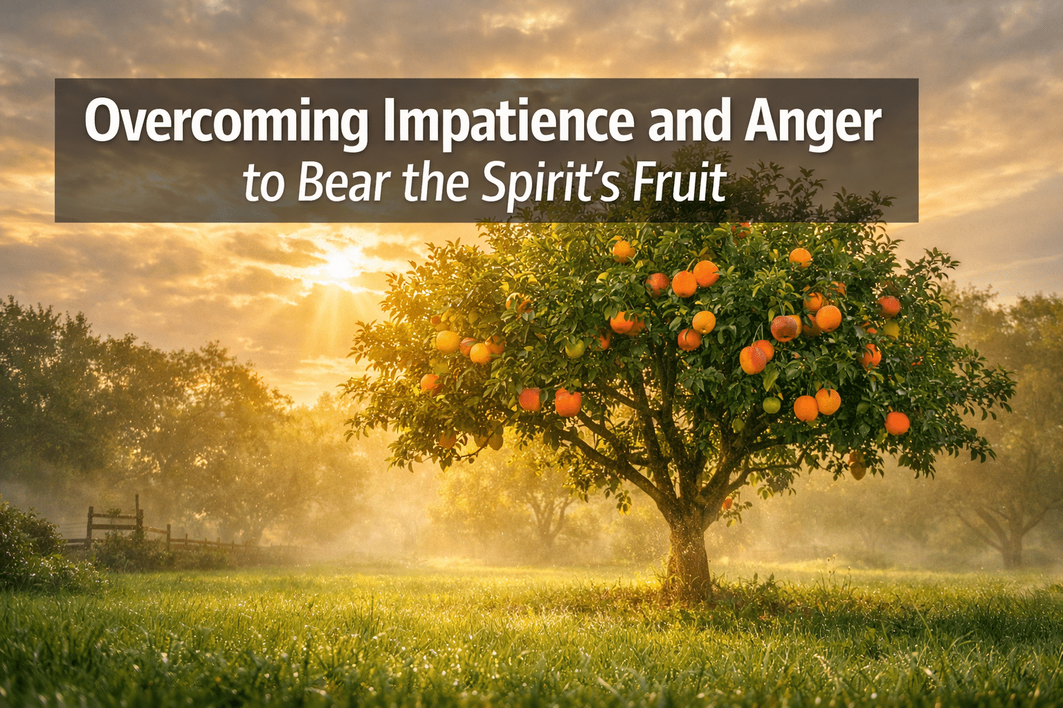 Overcoming Impatience and Anger to Bear the Spirit's Fruit