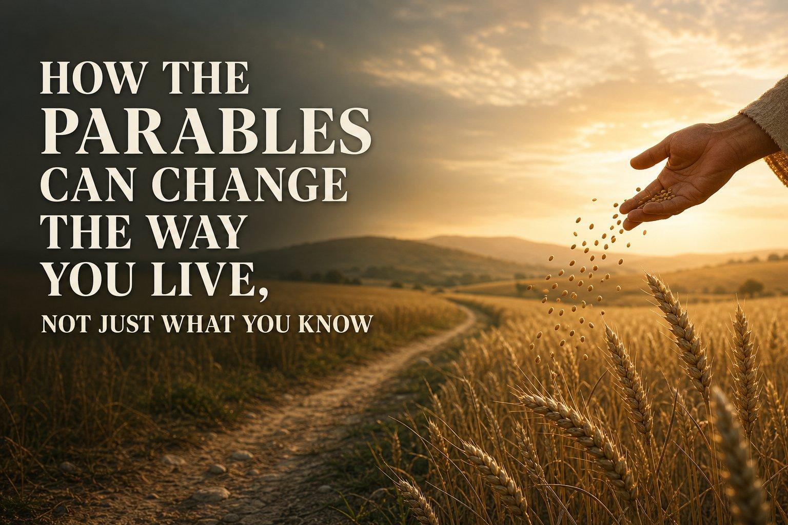 How the Parables Can Change the Way You Live, Not Just What You Know