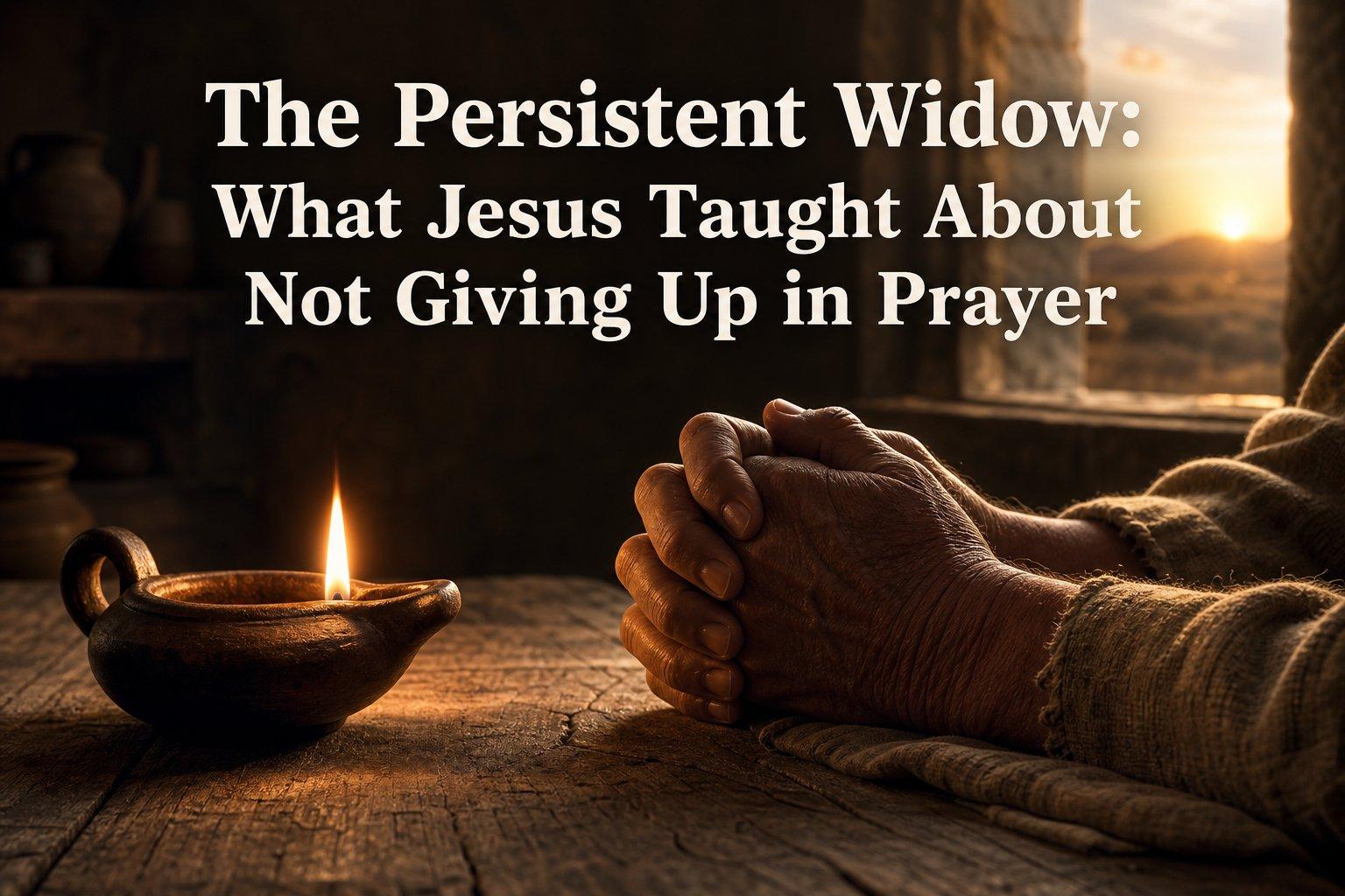 The Persistent Widow: What Jesus Taught About Not Giving Up in Prayer