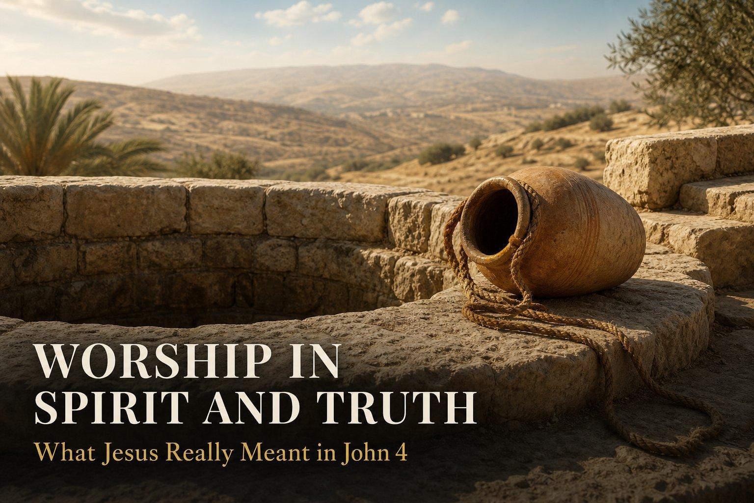 Worship in Spirit and Truth: What Jesus Really Meant in John 4